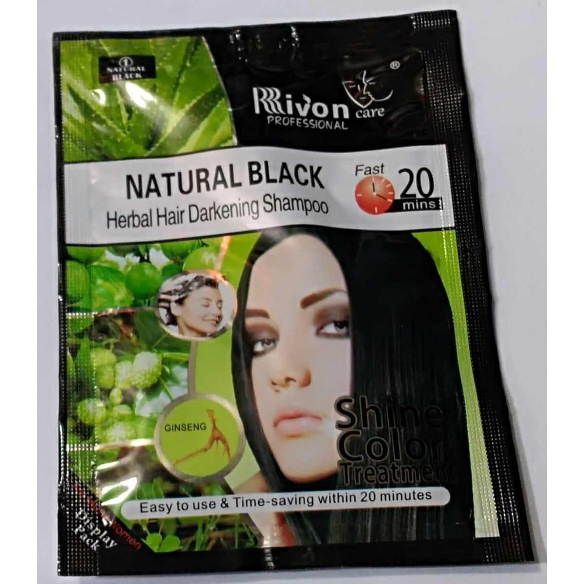Rivon Herbal Hair Darkening Shampoo - Dark Brown rhcsdbz2c-e – AKIAMORE